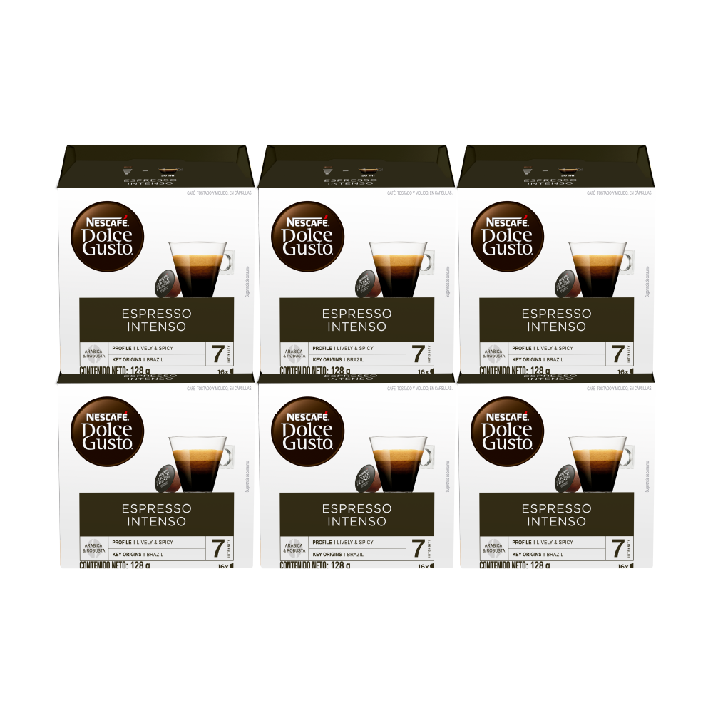 Gran oferta X6 cajas Espresso Intenso | NESCAFÉ® Dolce Gusto®